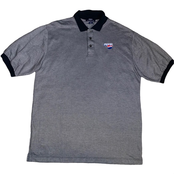 Vintage | Shirts | Vintage Pepsi Embroidered Logo Polo Shirt Xl | Poshmark